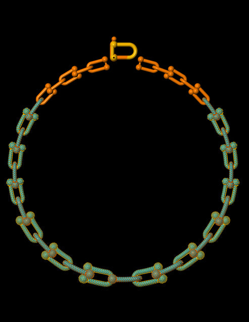 Tiffany Inspired Hardware Necklace CAD Bold Link Design – JewelryCrafto